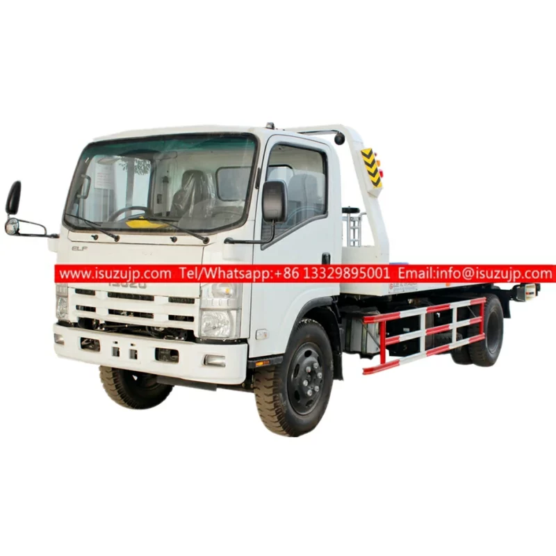ISUZU ELF 6 Ton Flatbed Tow Truck - Isuzu Truck Manufacturer | Tanker ...