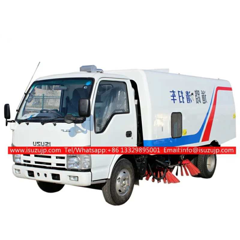 ISUZU 3 ton mini street sweeper - Isuzu Truck Manufacturer | Tanker ...