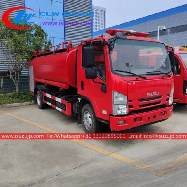 ISUZU 4k-Engine 5 ton water tender fire truck