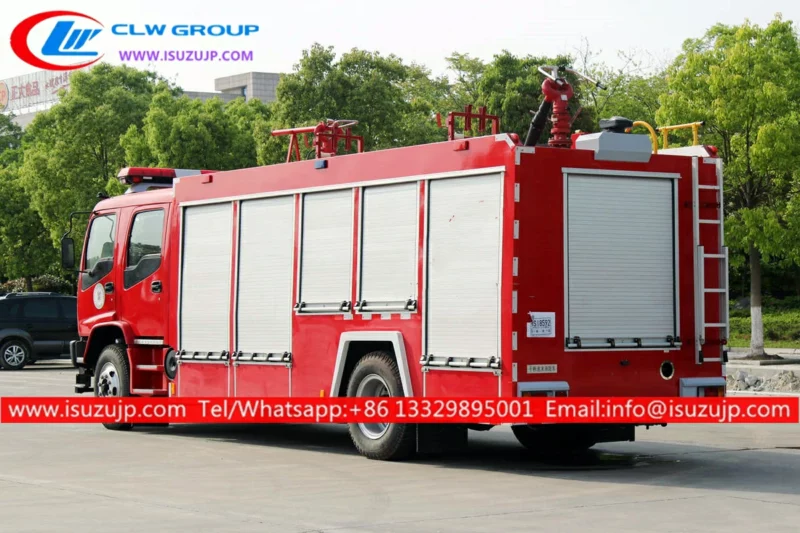 ISUZU FVR dry chemical powder fire engine truck