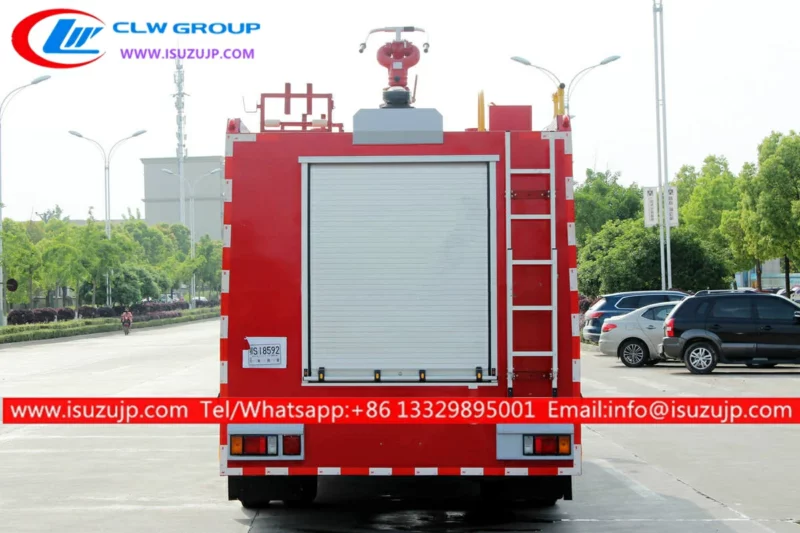 ISUZU FVR dry chemical powder fire engine truck