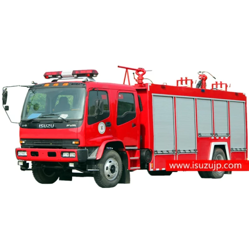 ISUZU FVR dry chemical powder fire engine truck