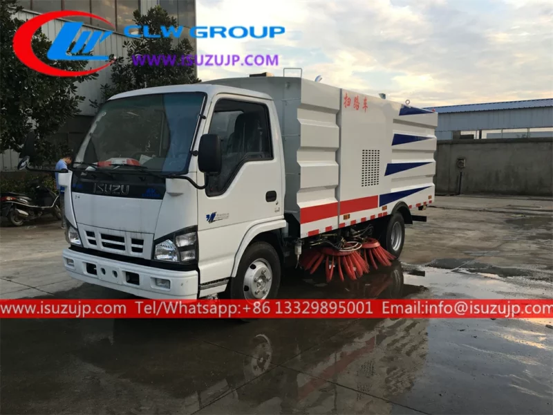 ISUZU 3 ton mini street sweeper - Isuzu Truck Manufacturer | Tanker ...