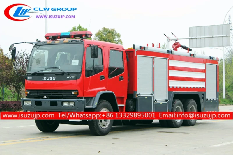 ISUZU FVR dry chemical powder fire engine truck