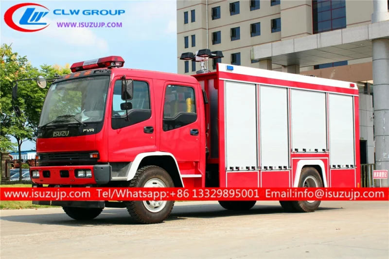 ISUZU FVR heavy rescue fire truck with crane
