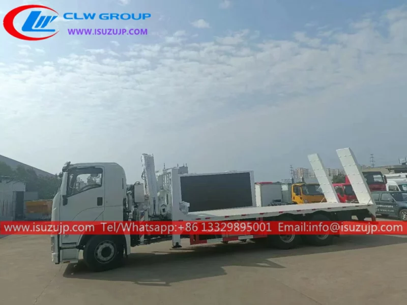 10 hjul Isuzu flak lastbil med knogarm till salu