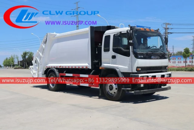 ISUZU FVR 12 ton compact garbage truck