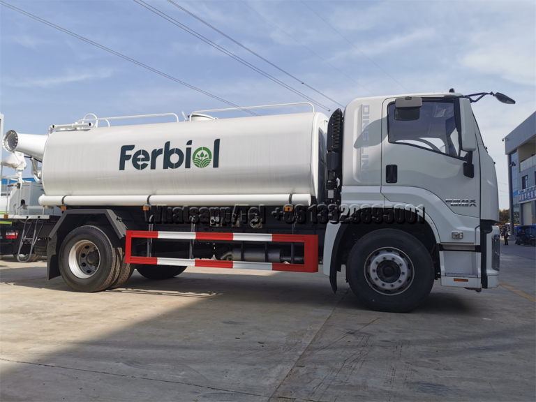 6 tyre Isuzu GIGA 12 ton water tank truck with 30m fog cannon on sale ...